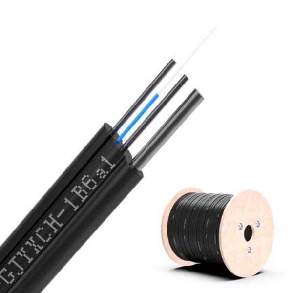 1 Core Fiber Optic Cable Outdoor Self-Supporting LSZH Jacket FTTH GJYXCH