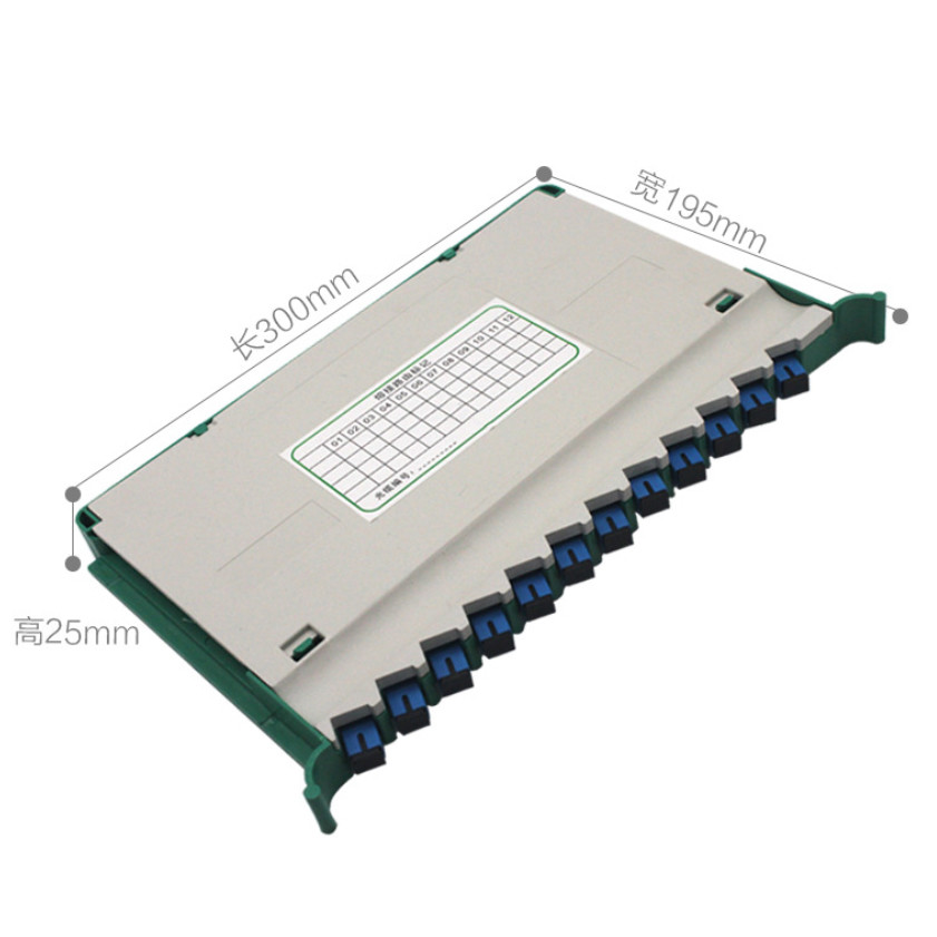 12 Core Integrated Splicing Tray Fiber Optic Accessories With FC Port ...