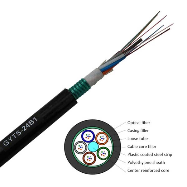 GYTS 144 Core Bulk Outdoor Fiber Optic Cable Armored G652D
